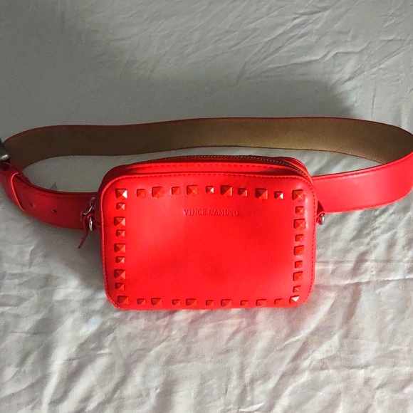 Vince Camuto | Bags | Nwt Women Red Fanny Pack Crossbody Purse | Poshmark